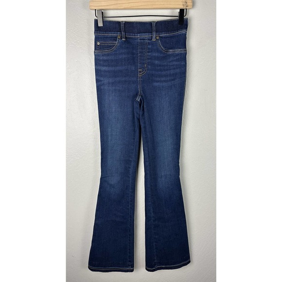 SPANX | Jeans | Spanx Size Xs Full Length Flare Jeans Midnight Blue ...